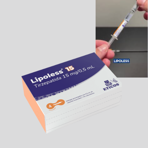 Lipoless Tirzepatida 2,5mg/0,5ml – Mounjaro – 4 Viais - Barba e Suplementos